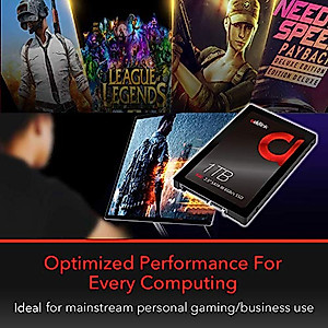 Addlink S20 1TB PS4 Compatible SATA III 2.5" Inch Extreme Quality Internal SSD 500MB/s Maximum Speed, Perfect HDD Replacement/Upgrade for Laptops, PCs & Sony PS4 (ad1TBS20S3S)