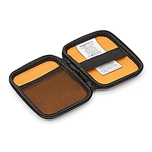 Amazon Basics Small Hard Shell Carrying Case For My Passport Essential External Hard Drive 1 Pack, Black