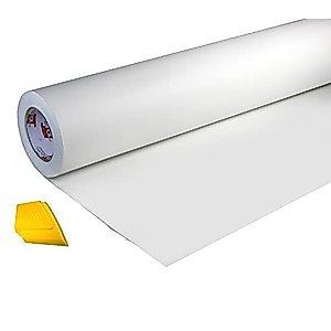 ORACAL. High Gloss Self-Adhesive Clear Lamination Vinyl Roll for Die-Cutter and Plotter Machines Including Yellow Detailer Squeegee (12" x 25ft)