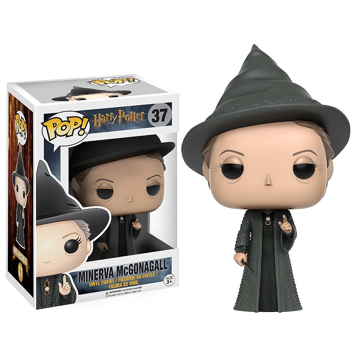 Funko Pop! Movies: Harry Potter - Professor Minerva McGonagall #37 Vinyl Figure (Bundled with Pop Box Protector Case)