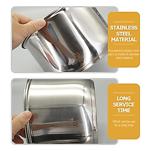 Cabilock Cooker Replacement Inner Pot Ceramic Inner Cooking Pot Cooking Pot Liner Container for Pressure Cooker Accessory 4L