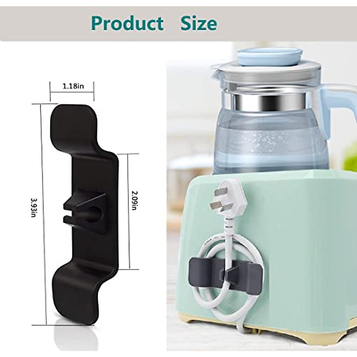 12 Pack Kitchen Appliance Cord winder, Appliance Cord Organizer Stick on Mixers, Coffee Maker, Pressure Cooker and Air Fryer