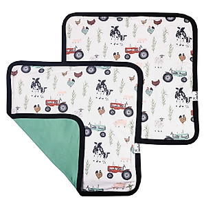 Copper Pearl 3-Layer Knit Security Blanket Set Sized 16" x 16" 2-Pack Jo