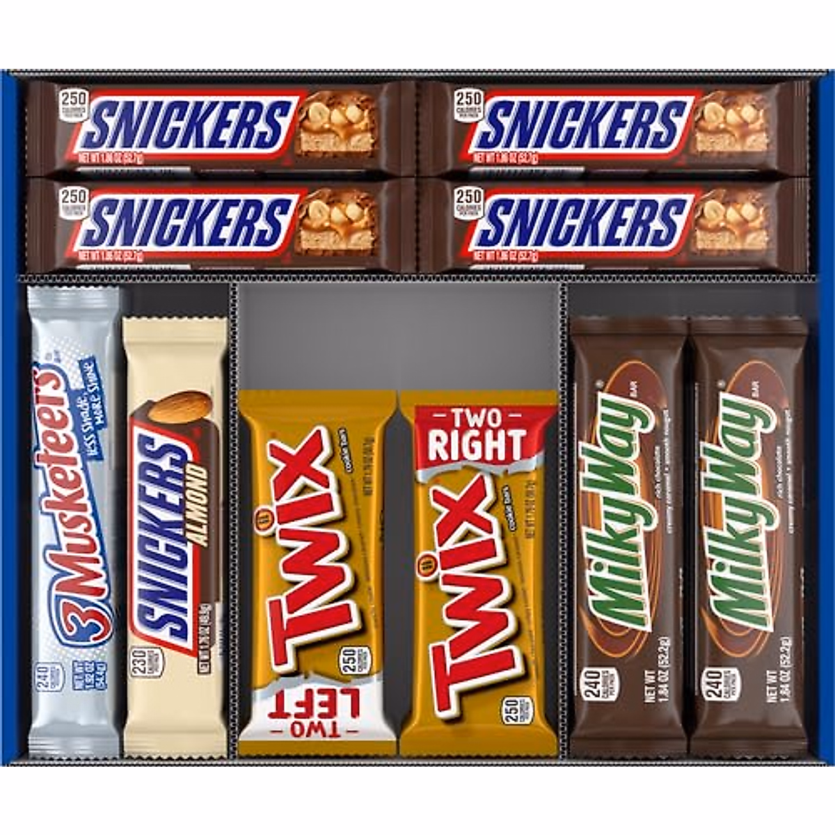 M&M Mars Chocolate Bar Variety Pack, 55 Ounce, 30 Count