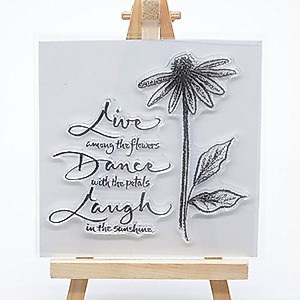 Welcome to Joyful Home 1pc Background Rubber Clear Stamp for Card Making Decoration and Scrapbooking