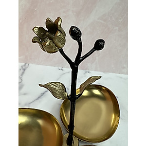 3 Bowl Condiment Server - Decorative Fruit Bowl Salad Popcorn Serving Tray - Home Essentials for Chips, Cereal & Condiments - Small Decorative Bowl - Versatile Kitchen Counter Organizer & Serveware