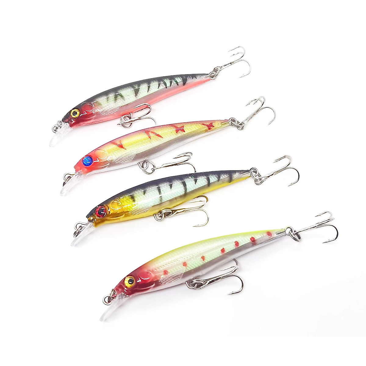 3.54 in Fishing Lures Minnow Hard Bait Slow Sinking Swimbait Fishing Tackle Kits for Bass