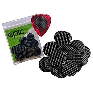 Epic Accessories 20-Pack Grips for Guitar Picks Stop Dropping your Guitar Picks while Playing Non-sticky Stays in your Hand Epic Accessories (comes with grips only)