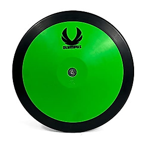 Olympus Contender Discus 2kg -1.6kg - 1kg Mid-Spin Discus, 73% Rim Weight - World Athletics Approved Track & Field Throwing Discus for High School & College Athletes (1, kilograms)