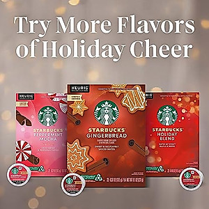 Starbucks K-Cup Coffee Pods, Holiday Blend Medium Roast Coffee, 100% Arabica, Limited Edition Holiday Coffee, 1 Box (32 Pods)