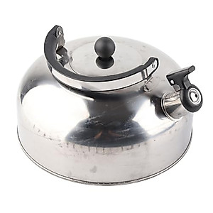 3L L Steel Whistling Tea Kettle Fast Heating One Touch Buttons Whistling Kettle With Insulated Handle For Home 3L L Steel Whistling
