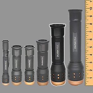 DURACELL 1,000 Lumen Aluminum Focusing Flashlight for Everyday Use - Ultra-Light and Easy to Carry Design with 3 Modes and 3-C Batteries Included. Great for in-Door & Out-Door Use