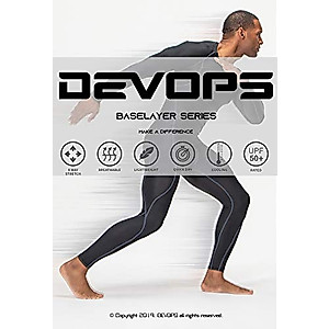 DEVOPS 3 Pack Men's Cool Dry Short Sleeve Compression Shirts, Sports Baselayer T-Shirts Tops, Athletic Workout Shirt (Large, Black/Navy/Olive)