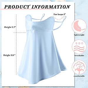 Sureio 9 Pcs Face Mask for Sun Protection for Women Breathable Face Mask Cooling Neck Gaiter Face Scarf Mask Bandana for Man (Simple Style, Lovely Color)