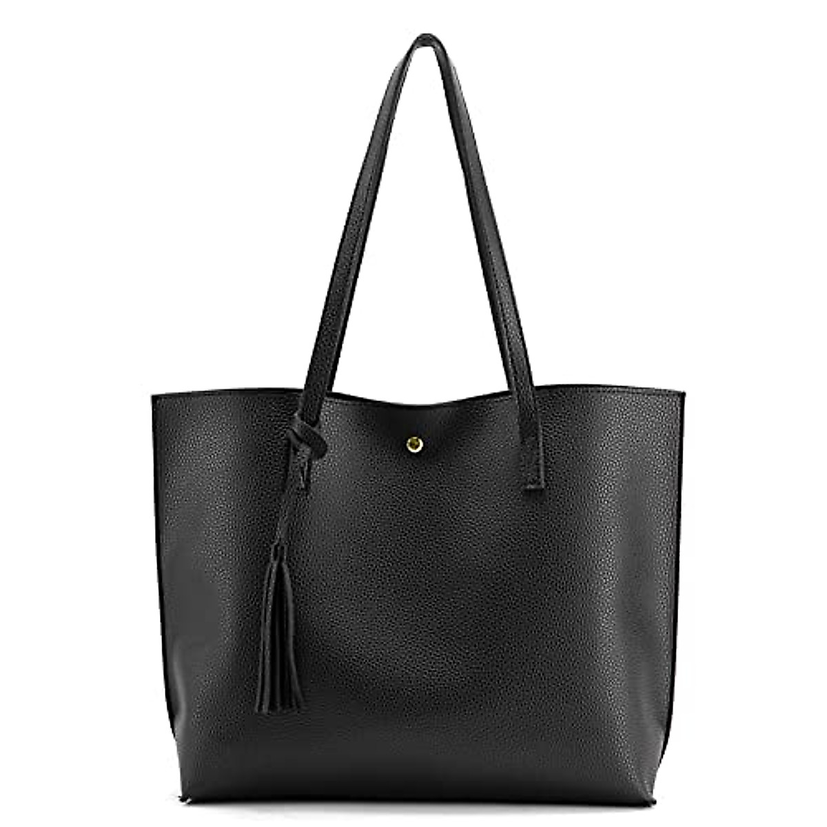 Fateanuki Womens Purses and Handbags Faux Leather PU Tote Bag Sets for Women Crossbody Bags Satchel Purse 2Pcs