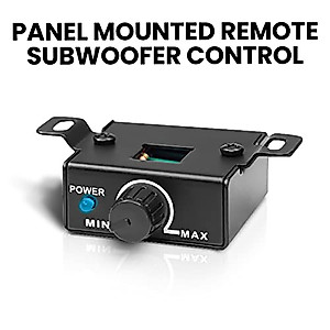 BOSS Audio Systems B12ES 12 Inch Powered Car Subwoofer Package - 1200 High Output, Built-in Amplifier, Low Profile, Remote Subwoofer Control (16 ft Cable)