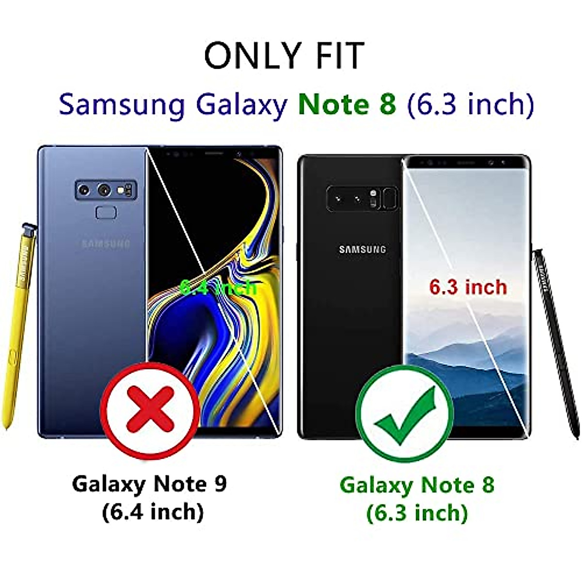 Dishibei Military Grade Drop Impact for Samsung Galaxy Note 8 Case 360 Metal Rotating Ring Kickstand Holder Built-in Magnetic Car Mount Armor Shockproof Case for Galaxy Note 8 Protection Case (Gold)