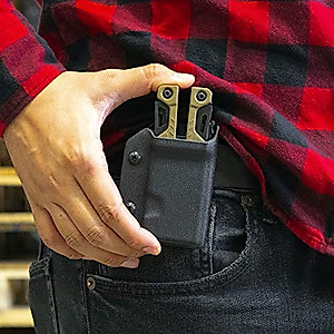 Clip & Carry Kydex Multitool Sheath for LEATHERMAN OHT - Made in USA (Multi-tool not included) EDC Multi Tool Sheath Holder Holster Cover (Black)