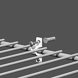 ClosetMaid 21775 12-Inch Support Brackets for Wire Shelving, 12-pack & 7561 Shelf Clips for Concrete Installation, 12-Pack, White