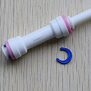 DGZZI Check Valve 2PCS 1/4" One Way Push Fit Straight Quick Connect Check Valves for RO Pure Water Reverse Osmosis System