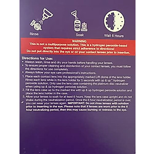 Up&Up Cleaning and Disinfecting Lens Care system 3% Hydrogen Peroxide Solution 2x12 Fl Oz Includes 2 Contact Cases