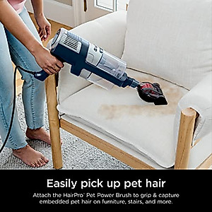 Shark HZ3002 Stratos Ultralight Corded Stick Vacuum with DuoClean PowerFins HairPro, Self-Cleaning Brushroll, & Odor Neutralizer Technology, Navy