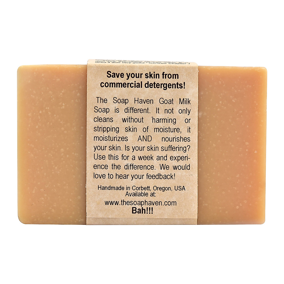 4 Goat Milk Soap Bars with Honey - Handmade in USA. All Natural Soap, Unscented, Fragrance Free, Fresh Goats Milk. Wonderful for Sensitive Skin and Babies. SLS, Paraben, GMO-Free