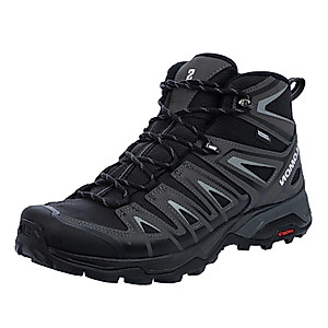 Salomon Men's X ULTRA PIONEER MID CLIMASALOMON™ WATERPROOF Hiking Boots for Men, Black / Magnet / Monument, 10.5