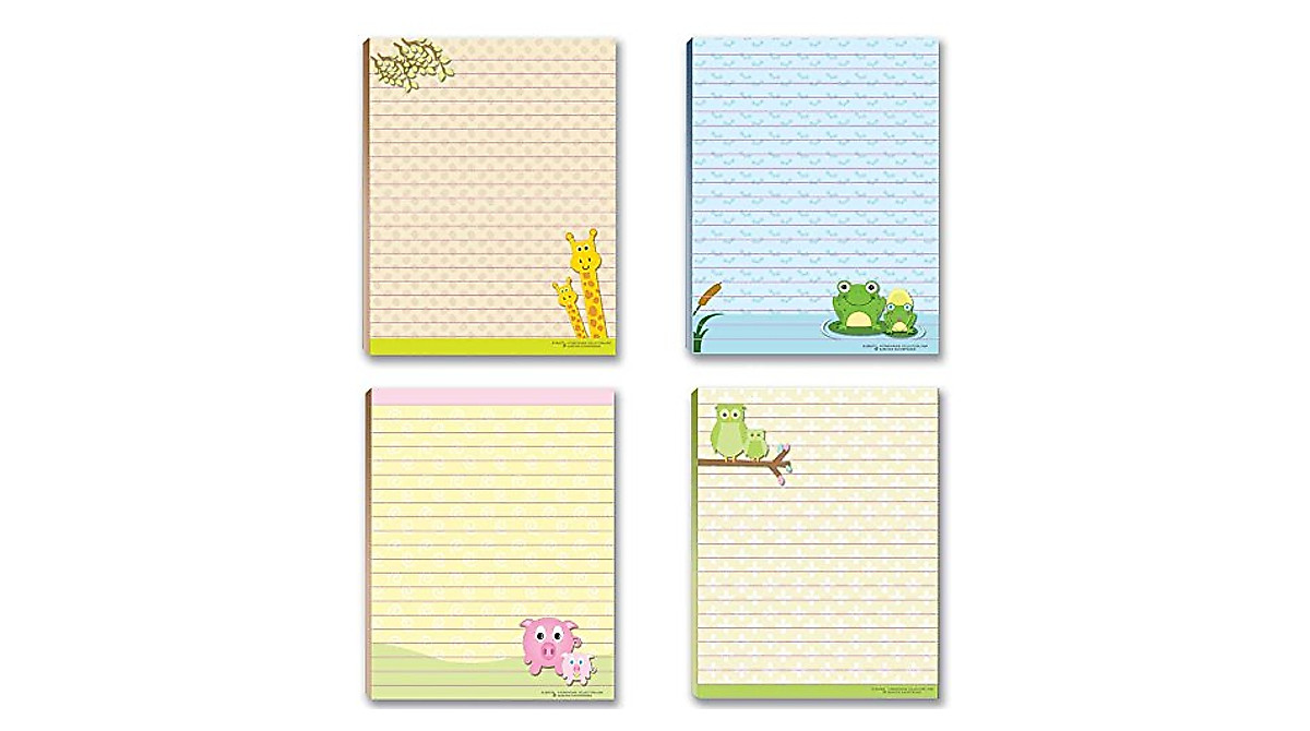 Cute Animal Theme Notepads - Perfect Gift for Teachers