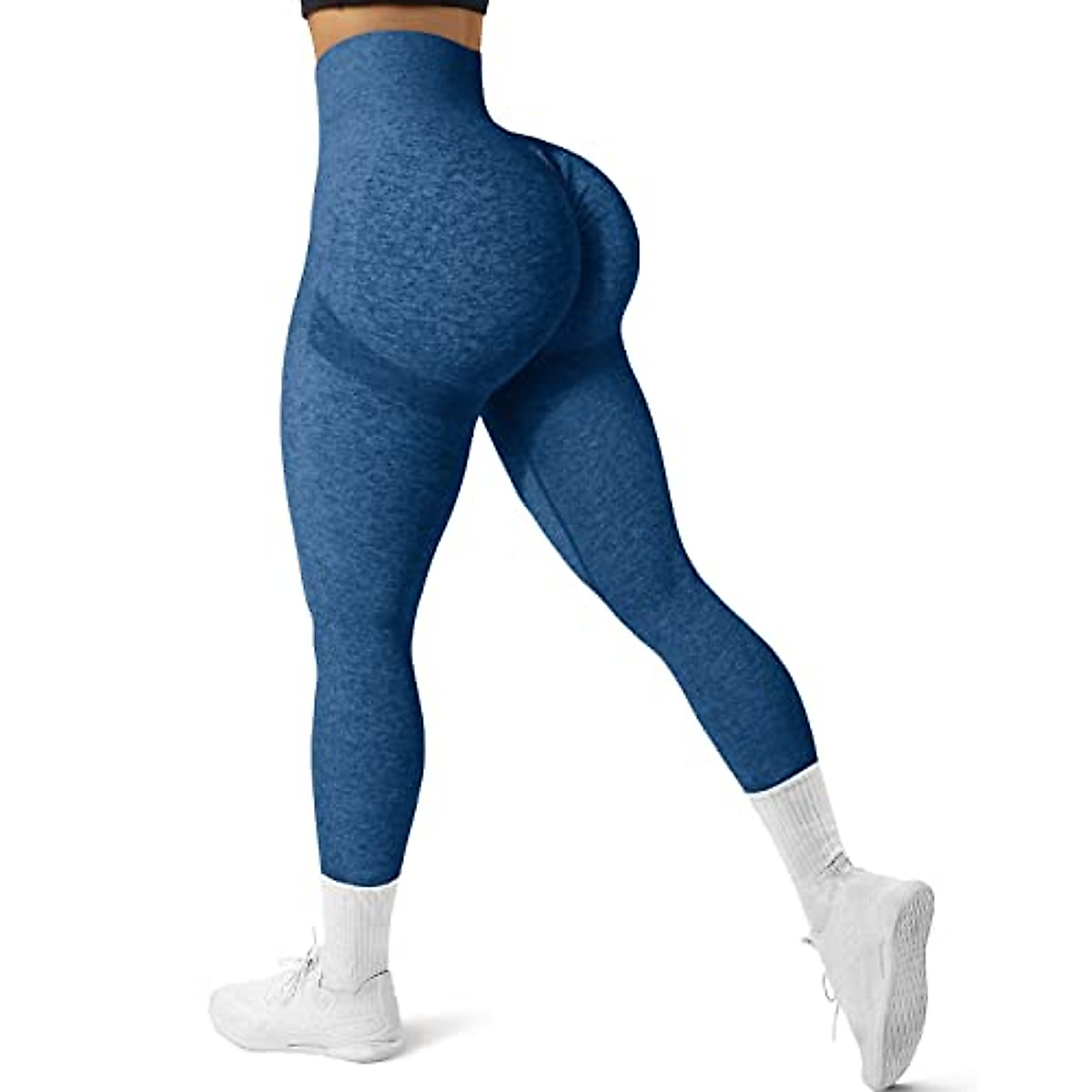 GILLYA Scrunch Butt Leggings for Women,Seamless High Waisted Yoga Pants 4 Way Stretch, Squat Proof Gym Workout Leggings for Women Tummy Control