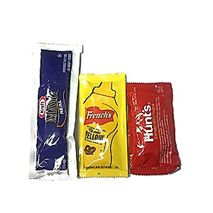 Mayo, Ketchup, & Mustard On-the-go Condiment Combo - 25 Packets of Each