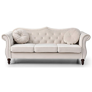 Glory Furniture Hollywood Sofas, Ivory