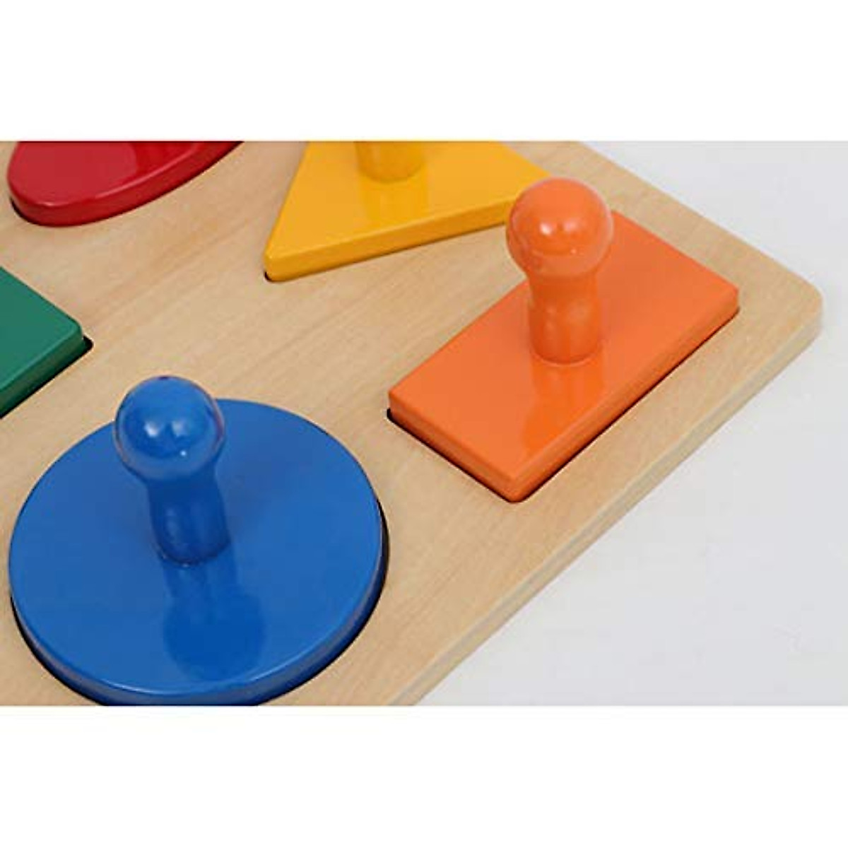 Shape Puzzles Adena Motessori 5-Shape Preschool Equipment Early Development Baby Toy