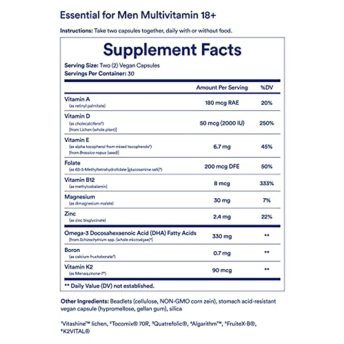 Ritual Multivitamin for Men 18+ & Daily Gut Support, 30 Days Supply