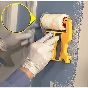 Clean-Cut Paint Edger Roller Brush Safe Tool for Home Room Wall Ceilings,Doors,Window,Baseboards,Chair Rail (Multicolor)