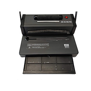 CFS Products - BetterBind Coil-It - Coil-Binding Machine with Electric Coil Inserter - Manual Binding Punch - Up to 20 Pages - 4:1 Pitch - for Personal, Home, School or Business Binding