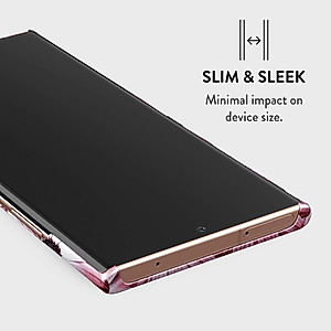 BURGA Phone Case Compatible with Samsung Galaxy Note 20 ULTRA - Pink Princess Gerbera Daisy Floral Pattern Cute Case for Women Thin Design Durable Hard Plastic Protective Case