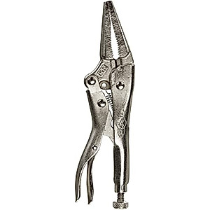 IRWIN VISE-GRIP Original Locking Pliers, Long Nose, 4-Inch (1602L3),Silver,100mm