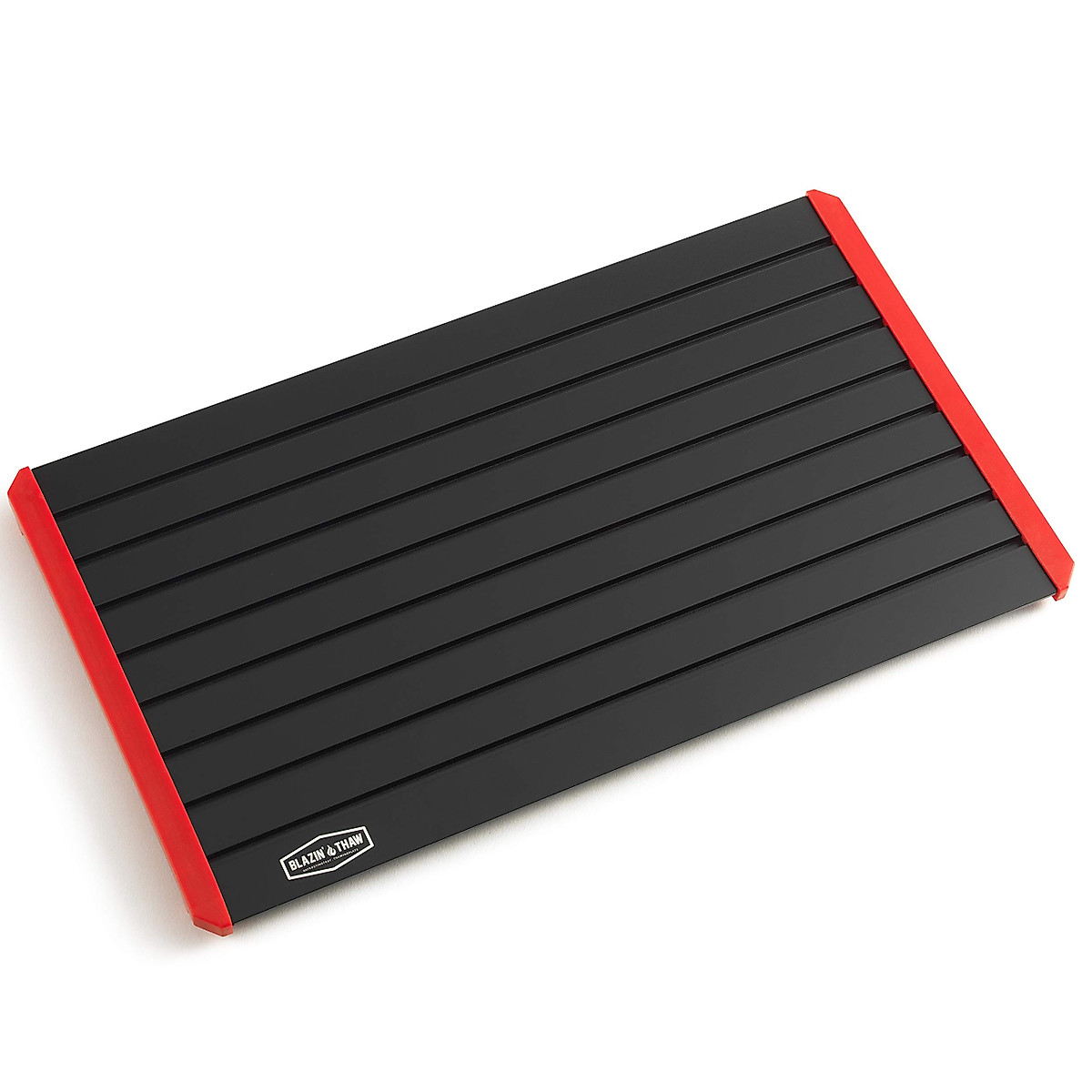 BLAZIN' THAW Defrosting Tray for Frozen Meat | 16" Family-Size | Aluminium Plate for Thawing Frozen Food | Natural Thawing Process | No Microwaves, No Cold/Warm Water Required |