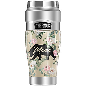 Mama Bear OFFICIAL THERMOS STAINLESS KING Stainless Steel Travel Tumbler, Vacuum insulated & Double Wall, 16oz