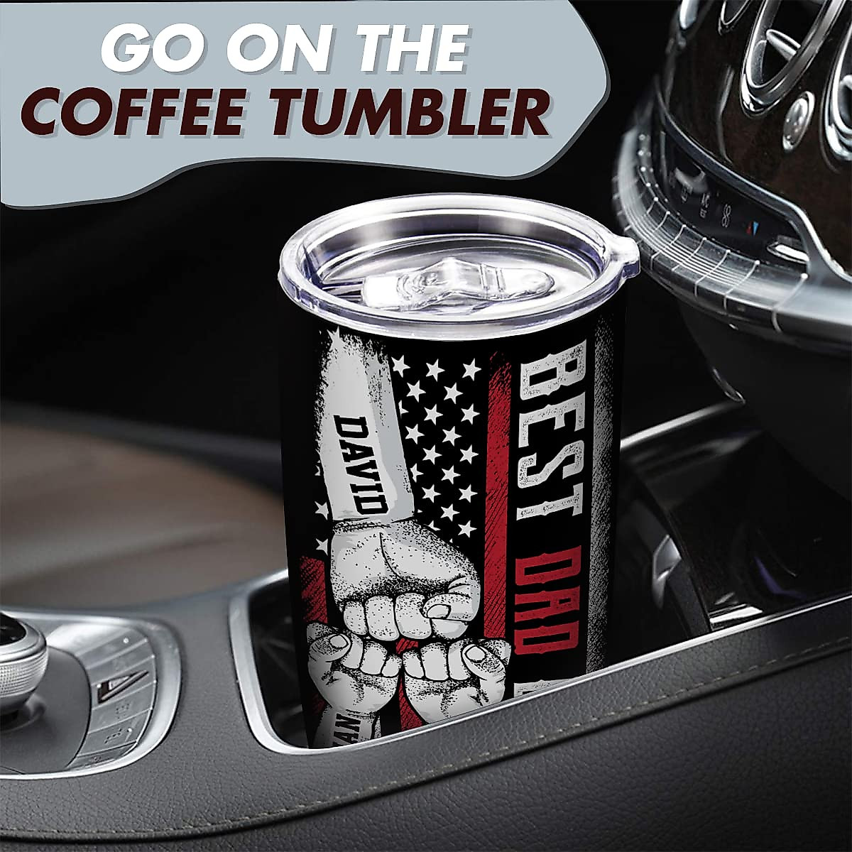 wowcugi Custom Tumbler 20oz 30oz Dad Nutrition Facts Stainless Steel Insulated Tumblers Coffee Travel Mug Cup Birthday Fathers Day Gifts From Daughter Son For Daddy Father