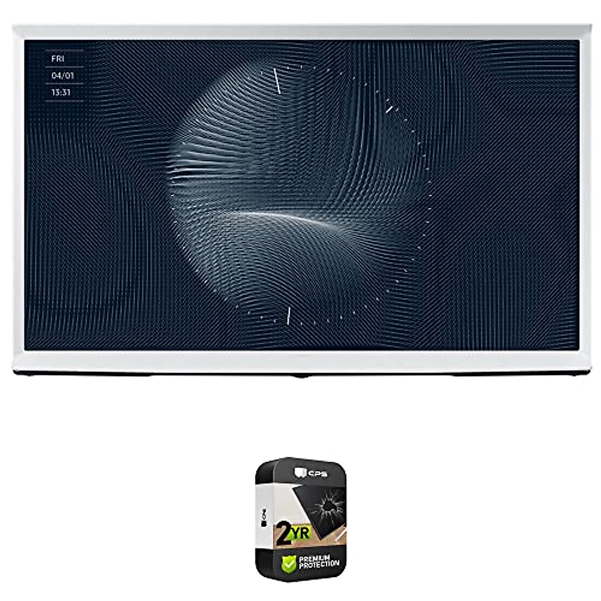 SAMSUNG QN43LS01BA The Serif 43 Inch QLED 4K UHD HDR Smart TV (2022) Bundle with 2 YR CPS Enhanced Protection Pack