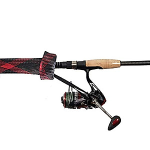 ZHENDUO OUTDOOR 10Pcs Fishing Rod Sleeve Rod Socks 67inches/74.8inches Rod Covers Braided Mesh Rod Protector Fishing Tools Accessories for Bait Casting Sea Fishing Rod (5pcs*1.7m+5pcs*1.9m)