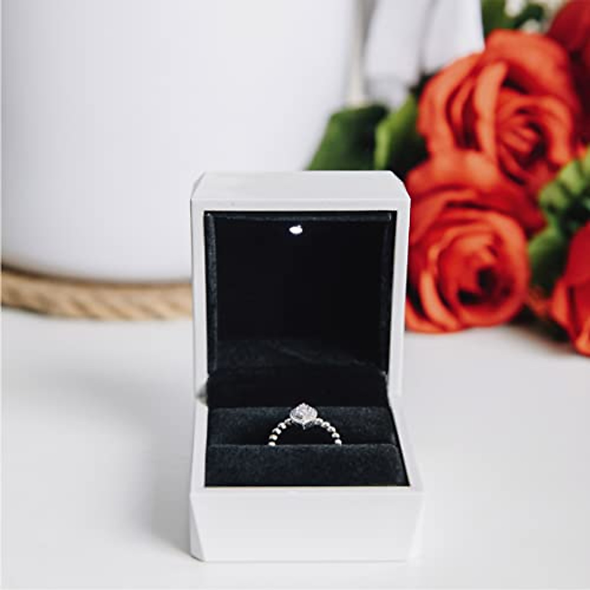 Ring Box with Light Make Your Proposal Memorable With This Engagement Ring Box With Designated LED Ring Light To Really Make That Wedding Ring Shine by Vaparis