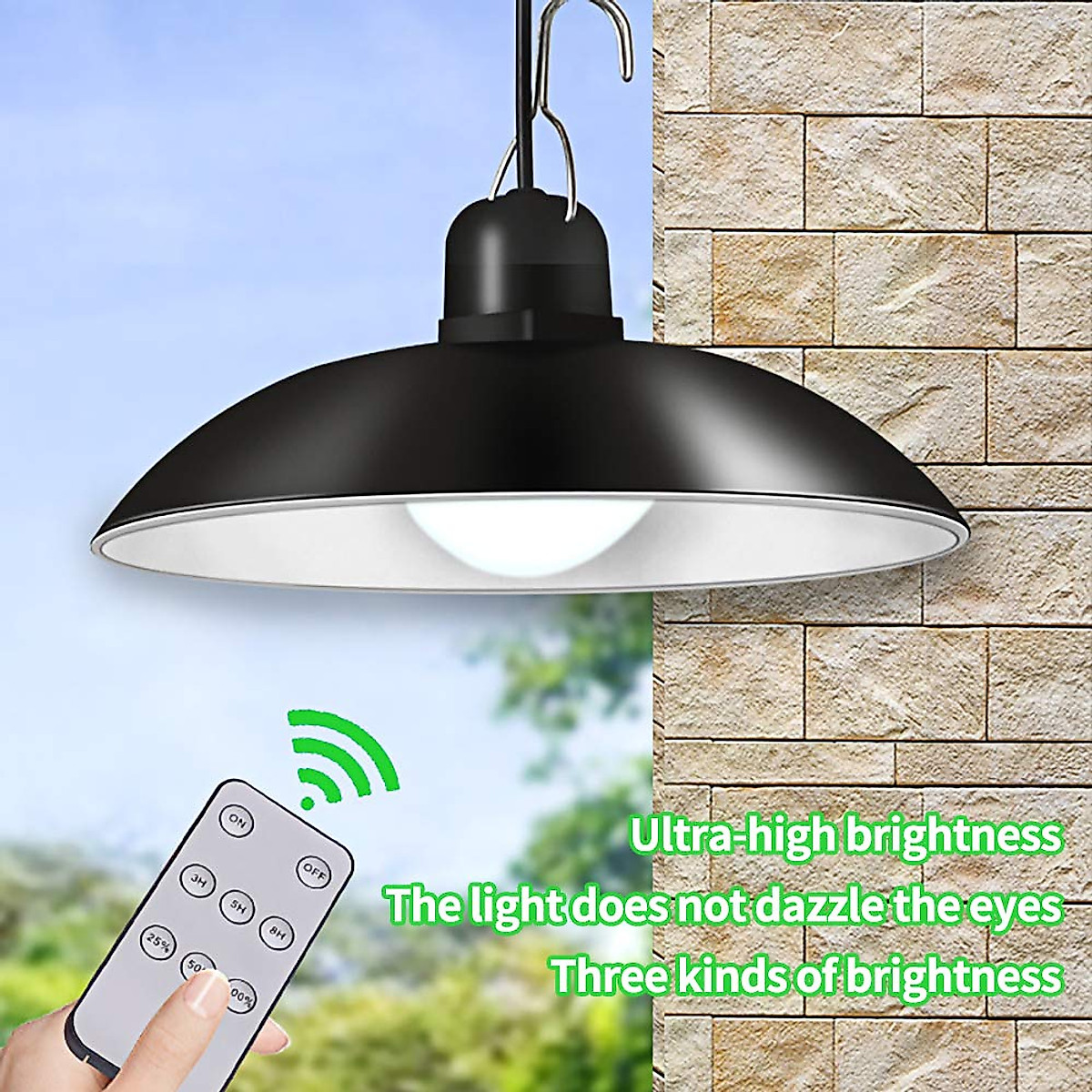 Solar Pendant Light night lamp, Solar Pendant Light Waterproof Solar Shed Light Led Solar Hanging Light For Home Street Garden