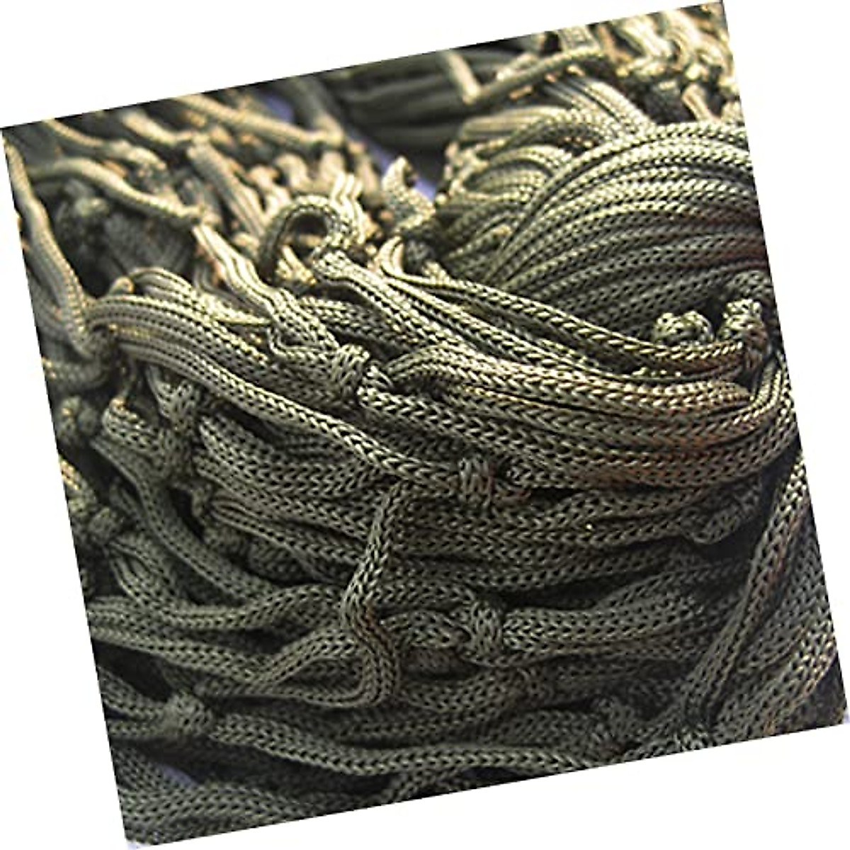 CLISPEED Hammock Swing Mesh Garden Hammock Camping Picnic Dark Swing Amy Hammocks Bed Travel Hanging Rope Net for Green Hunting Sleeping Outdoor Comfortable Leisure Indoor Nylon Beds Hiking Amacas