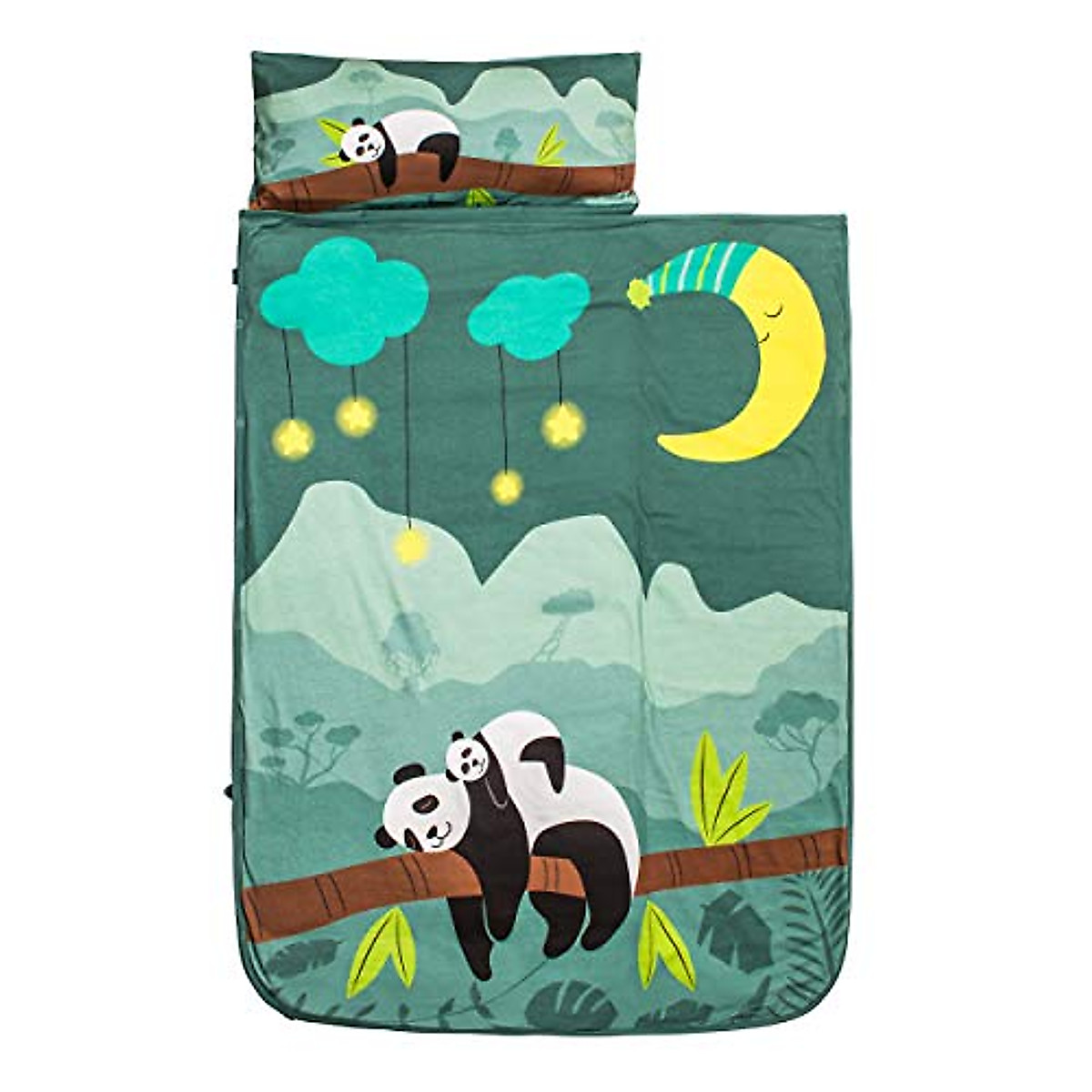 Panda - Organic Cotton Nap Mat for Daycare and Preschool - 50 x 21 INCH (2 to 4 Years)