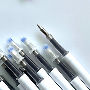 sencoo 24 Pack Erasable Black Gel Ink Pen Replace Refills 0.5mm Retractable Liquid Gel Pen Refills