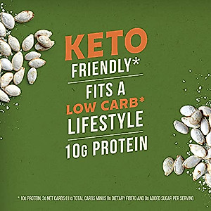 BIGS Simply Salted Homestyle Roast Pumpkin Seeds, Low Carb Lifestyle, 5-oz. Bag (Pack of 12)