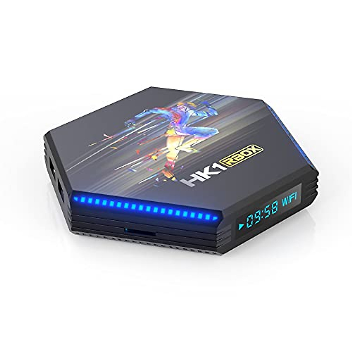 Android 11.0 TV Box 4GB RAM 64GB ROM HK1 Box R2 Smart TV Box RK3566 Quad-Core 8K/1000M LAN/1080P/USB 3.0/H.265/WIFI 2.4G/5G BT 4.1 Android TV Box Media Player